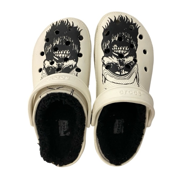 CROCS | Shoes | Luke Combs X Crocs Skull Classic Sherpa Fuzzy Fur Lined ...